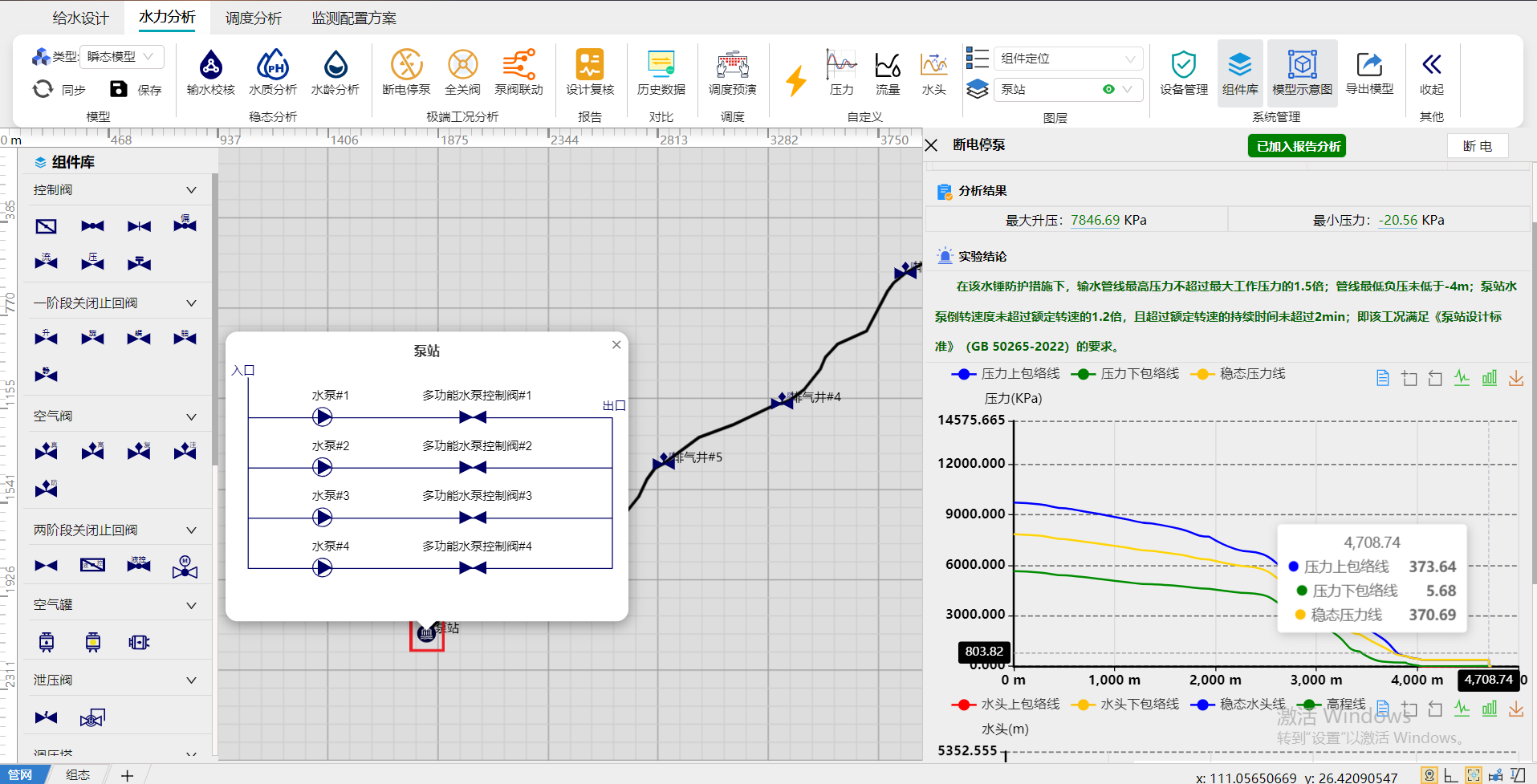 SPAIOT 水百通 · 水锤防护设计与泵阀调度辅助软件